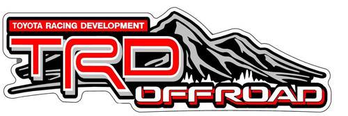 TRD Toyota Racing Development Off Road Mountain Vinyl Decal Sticker 30 ...