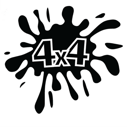 4x4 Mud Splash Decal Sticker | ANYStickerUWant.com