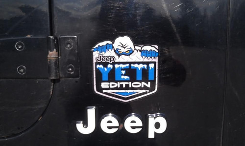 JEEP Wrangler Yeti Edition Fender Decal Sticker 168 | ANYStickerUWant.com