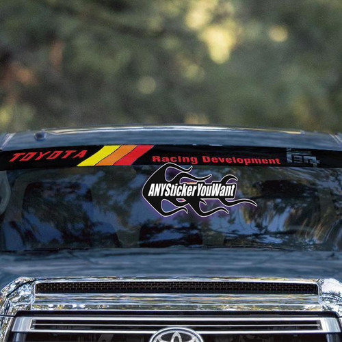 TRD Toyota Racing Development Windshield Sunscreen Banner Decal Sticker ...