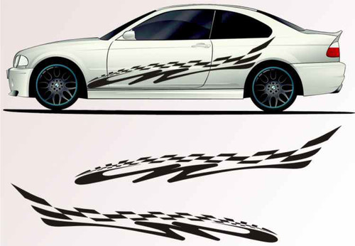 Universal Car Side Decal Sticker Kit 55 (fits most vehicles ...