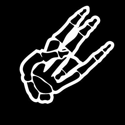 Skeleton SHOCKER 3 Decal Sticker | ANYStickerUWant.com