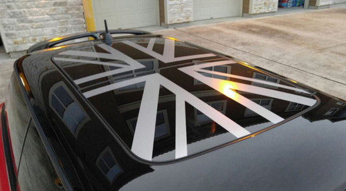 Mini Cooper Union Jack Roof Flag Vinyl Decal Sticker 5 ...