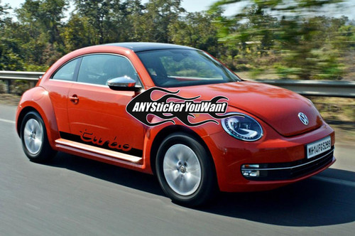 VW Volkswagon Beetle Bug Turbo Rocker Stripe Kit Vinyl Decal Sticker 19 ...