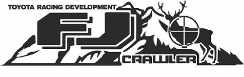TRD FJ Crawler Toyota Racing Development Decal Sticker 4 ...