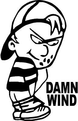 DAMN WIND Cavin Peeing Decal Sticker 7 | ANYStickerUWant.com