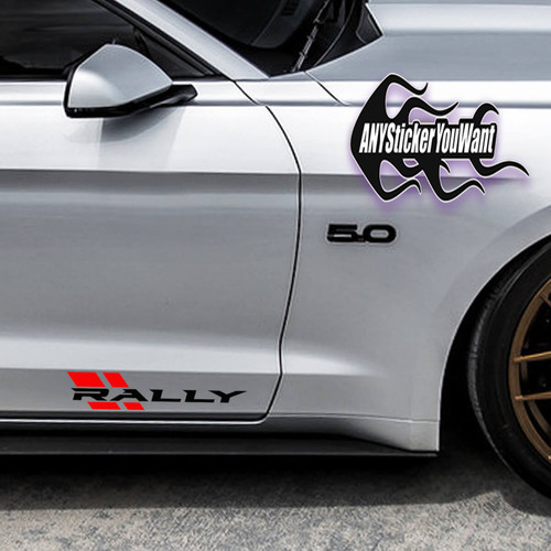 Rally Racing Hash Mark Stripes Vinyl Decal Sticker | ANYStickerUWant.com