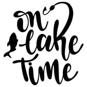 ON LAKE TIME Decal Sticker | ANYStickerUWant.com