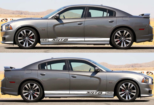Dodge Challenger Charger SRT8 Hemi Rocker Panel Stripes Vinyl Decal ...
