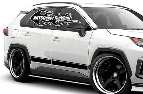 Toyota Rav4 Solid Rocker Panel Pinstripe Stripe Decal Sticker ...