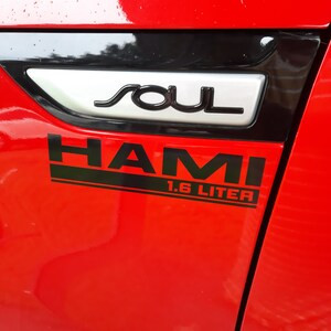 KIA Soul HAMI 1.6 Liter Decal Sticker - Set of Two 5 | ANYStickerUWant.com