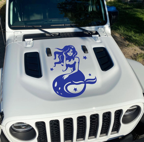 Jeep Wrangler Gladiator Mermaid Hood Decal Sticker 462 ...