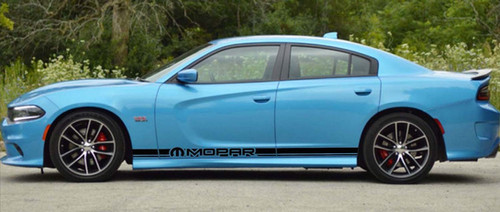 Dodge Charger Challenger Mopar Rocker Panel Stripes Vinyl Decal Sticker ...
