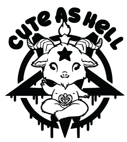 Pagan Wiccan Cute as HELL Decal Sticker | ANYStickerUWant.com