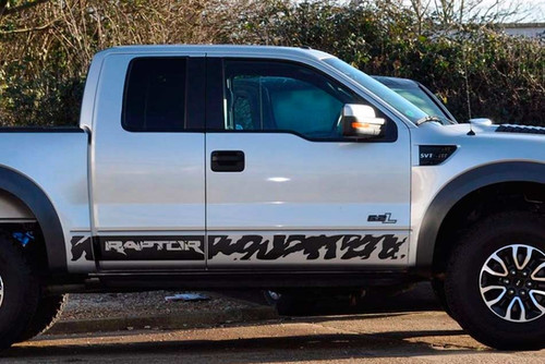 Ford Raptor Rocker Panel Stripes Decal Sticker 139 | ANYStickerUWant.com