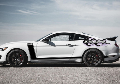 Ford Mustang Boss Racing Hockey Stripe Vinyl Decal Sticker ...