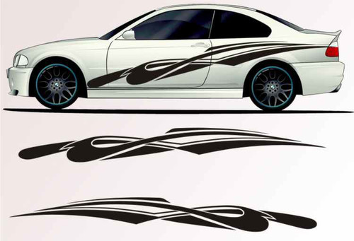 Universal Car Side Decal Sticker Kit 56 (fits most vehicles ...