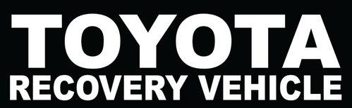 Toyota Recovery Vehicle Vinyl Decal Sticker | ANYStickerUWant.com