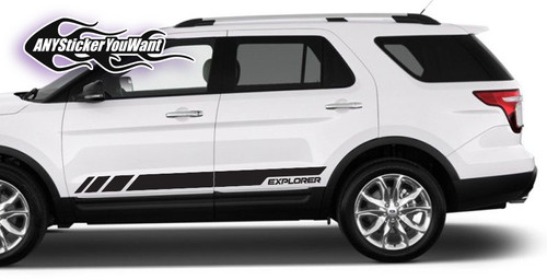 Ford Explorer Rocker Bar Stripe 1 Sticker Decal | ANYStickerUWant.com