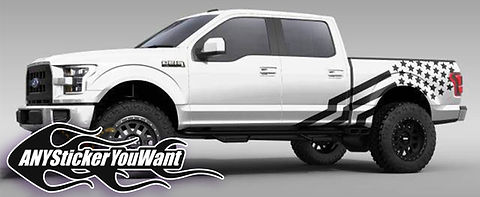 powerstroke flag decal