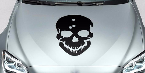 Jeep Wrangler Skull Hood Decal Sticker 201 | ANYStickerUWant.com