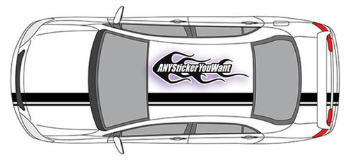Honda Accord Single Rally Stripe Pinstripe Decal Sticker ...