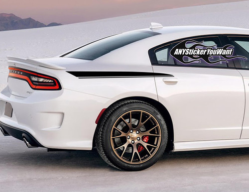 Dodge Charger Challenger Rear Fender Stripes Vinyl Decal Sticker 20 ...