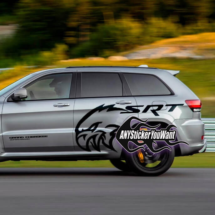 Jeep Grand Cherokee SRT Trackhawk Side Hawk Decal Sticker 2 ...