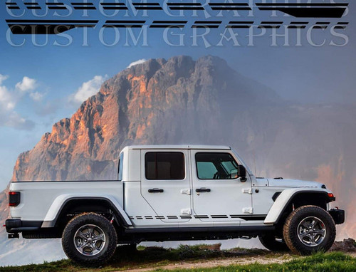 Jeep Wrangler Gladiator Rocker Panel Stripes Decal Sticker 405 ...