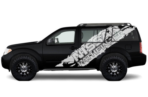 Nissan Pathfinder Full Side Grunge Splash Decal Sticker 181 ...