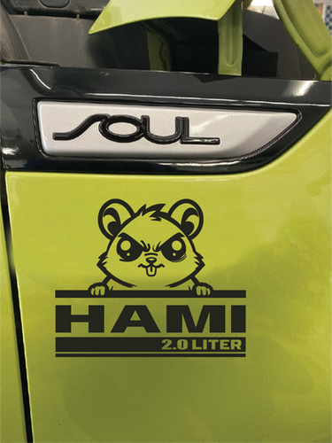 KIA Soul Meany HAMI 2.0 Liter Decal Sticker 5 - Set of Two ...