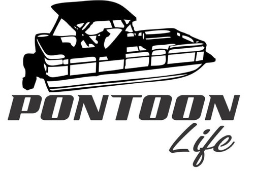 Pontoon Life Decal Sticker 8 | ANYStickerUWant.com