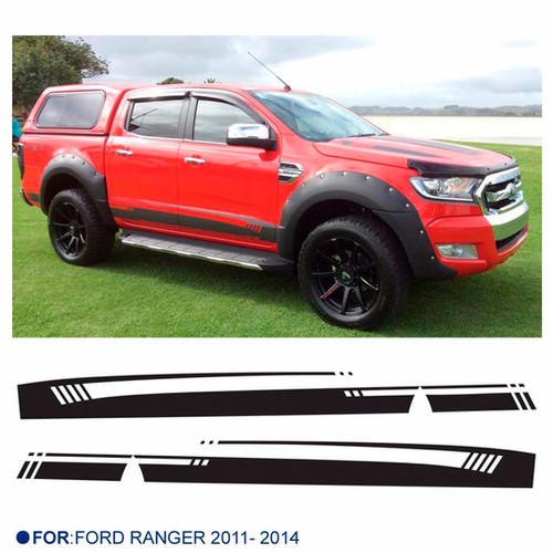 Ford Ranger Rocker Panel Stripes Decal Sticker 136 | ANYStickerUWant.com