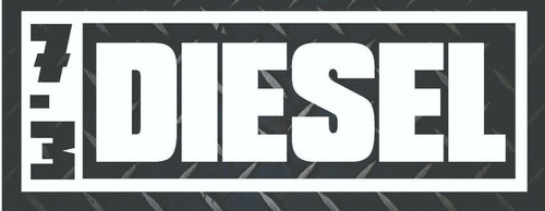 7.3L DIESEL Vinyl Decal Sticker Emblem | ANYStickerUWant.com