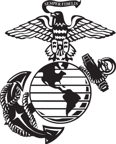 USMC Marines Logo Vinyl Decal Sticker 5 | ANYStickerUWant.com
