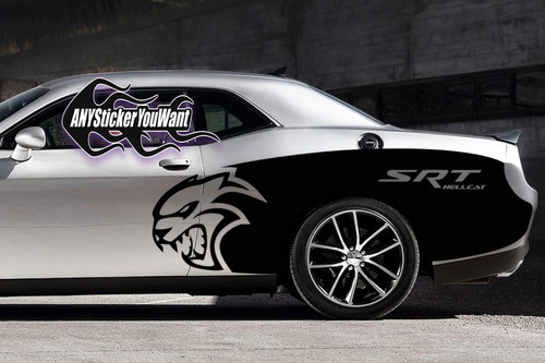 Dodge Challenger Charger SRT Hellcat Fender Vinyl Decal Sticker 6 ...