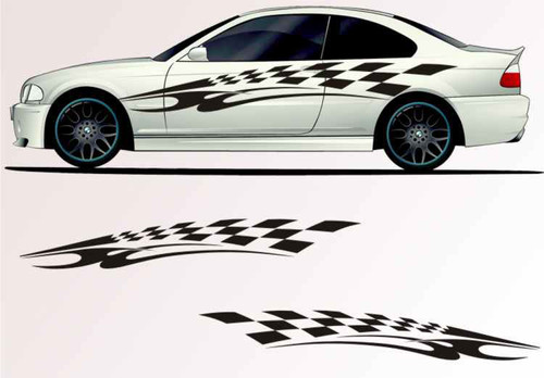 Universal Car Side Decal Sticker Kit 28 (fits most vehicles ...