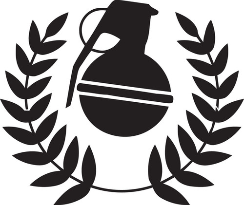 Hand Grenade Emblem Vinyl Decal Sticker | ANYStickerUWant.com