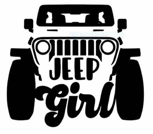Jeep girl Decal Sticker 8 | ANYStickerUWant.com