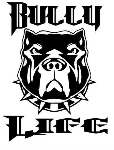 BULLY LIFE American Bully Pitbull Dog Decal Sticker | ANYStickerUWant.com