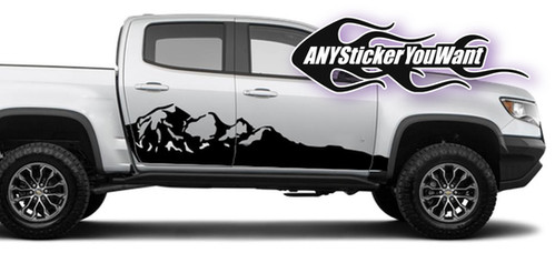 Chevy Chevrolet Colorado Full Side Mountain Scene Decal Sticker 1 ...