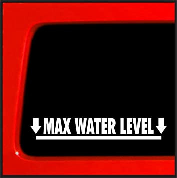 MAX Water Level Decal Sticker | ANYStickerUWant.com