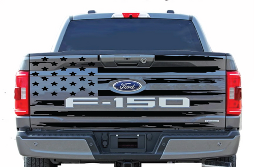Universal Ford F150 F250 F350 American Flag Tailgate Decal Sticker 56 ...