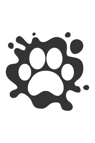 Paw Splash Decal Sticker | ANYStickerUWant.com