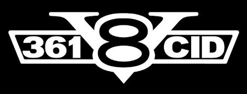 361 V8 CID Decal Sticker Emblem | ANYStickerUWant.com