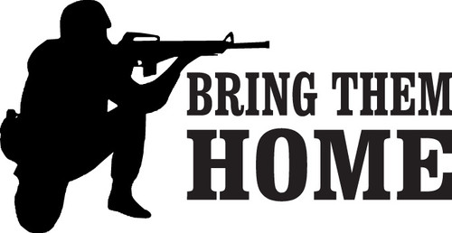 Military Bring Them Home Soldiers Vinyl Decal Sticker 2 ...