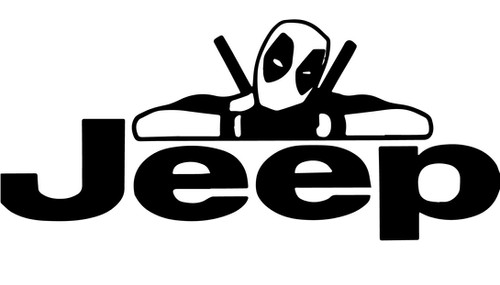 Jeep Deadpool Logo Decal Sticker | ANYStickerUWant.com