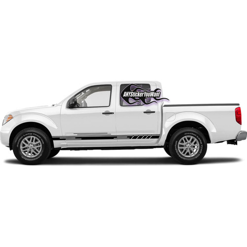 Universal Nissan Frontier Titan Rocker Panel Stripe Vinyl Decal Sticker ...