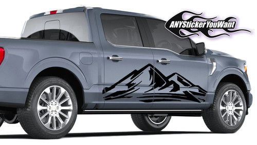 Ford F150 F250 F350 LG Rocker Mountain Decal Sticker | ANYStickerUWant.com