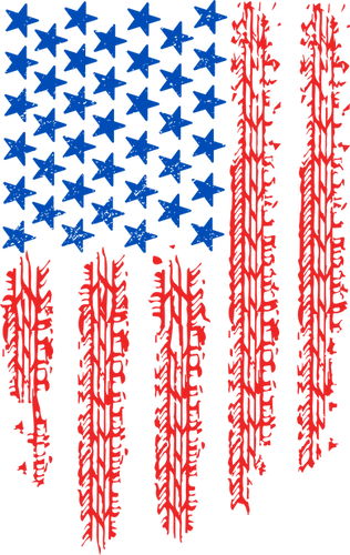 Tire tracks flag decal sticker | ANYStickerUWant.com